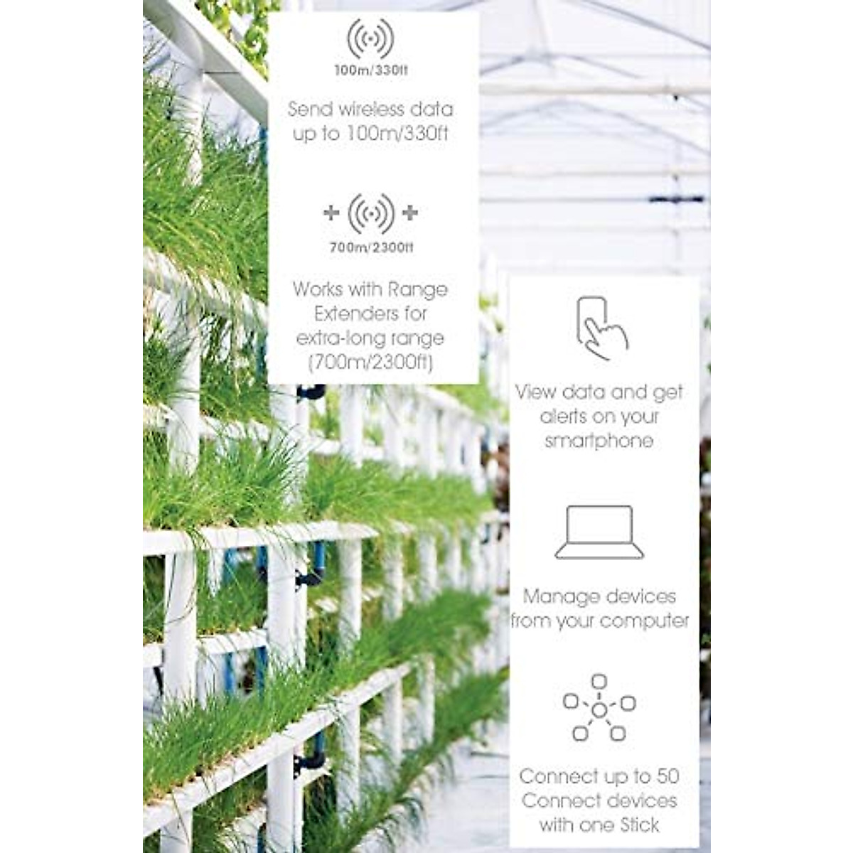 Bluelab CONSTICK2 Connect Stick 2 for Bluelab Connect Devices (Monitor and Controller), Wireless Data Logging Kit for Hydroponic System and Indoor Plant Grow