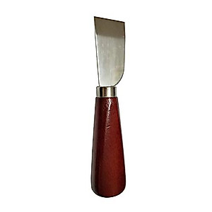 DUJISO Leather Knife Cutting Knife Edging Knife with Wooden Handle Leather Working Knife for DIY Leathercraft Cutting