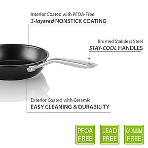 TECHEF - Onyx Collection Nonstick Cookware Set, Made in Korea (7-Piece Set)