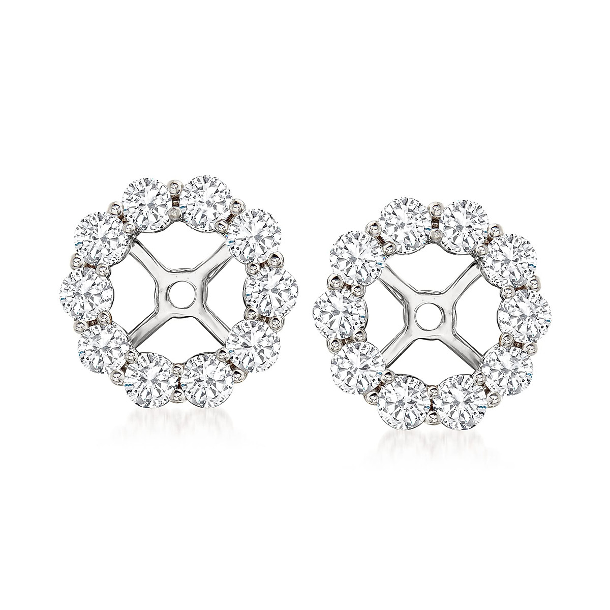 Ross-Simons Diamond Earring Jackets in 14kt Gold I-J Color I2 Clarity