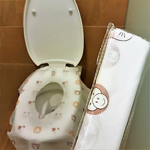 Disposable Toilet Seat Covers - Extra Large Size Perfect for Toddlers Potty Training and Great for Travel Both Kids and Adults (20)