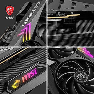 MSI GeForce RTX 4090 Gaming X Trio 24G Gaming Graphics Card - 24GB GDDR6X, 2595 MHz, PCI Express Gen 4, 384-bit, 3X DP v 1.4a, HDMI 2.1a (Supports 4K & 8K HDR)