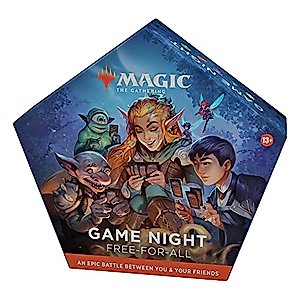 Magic: The Gathering 2022 Game Night - 5 Ready-to-Play Decks, 300 Cards, Ages 13+, 2-5 Players, 30+ Minutes