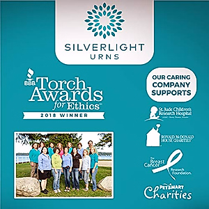 Carrera Classic Cultured Marble Cremation Urn for Ashes, Gray Urn, Grey, Adult Sized Cremation Urn for Human Ashes, Ground Burial, Home Memorial and Funeral Cremation Urn