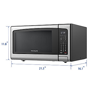 Frigidaire EMW112OAMZ Stainless Steel Microwave Oven, Multi Function, Programmable, 1.1 Cu Ft 1000-Watt, residential kitchen, Stainless