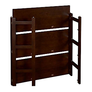 Regency Flip Flop 34-inch High Folding Bookcase- Mocha Walnut