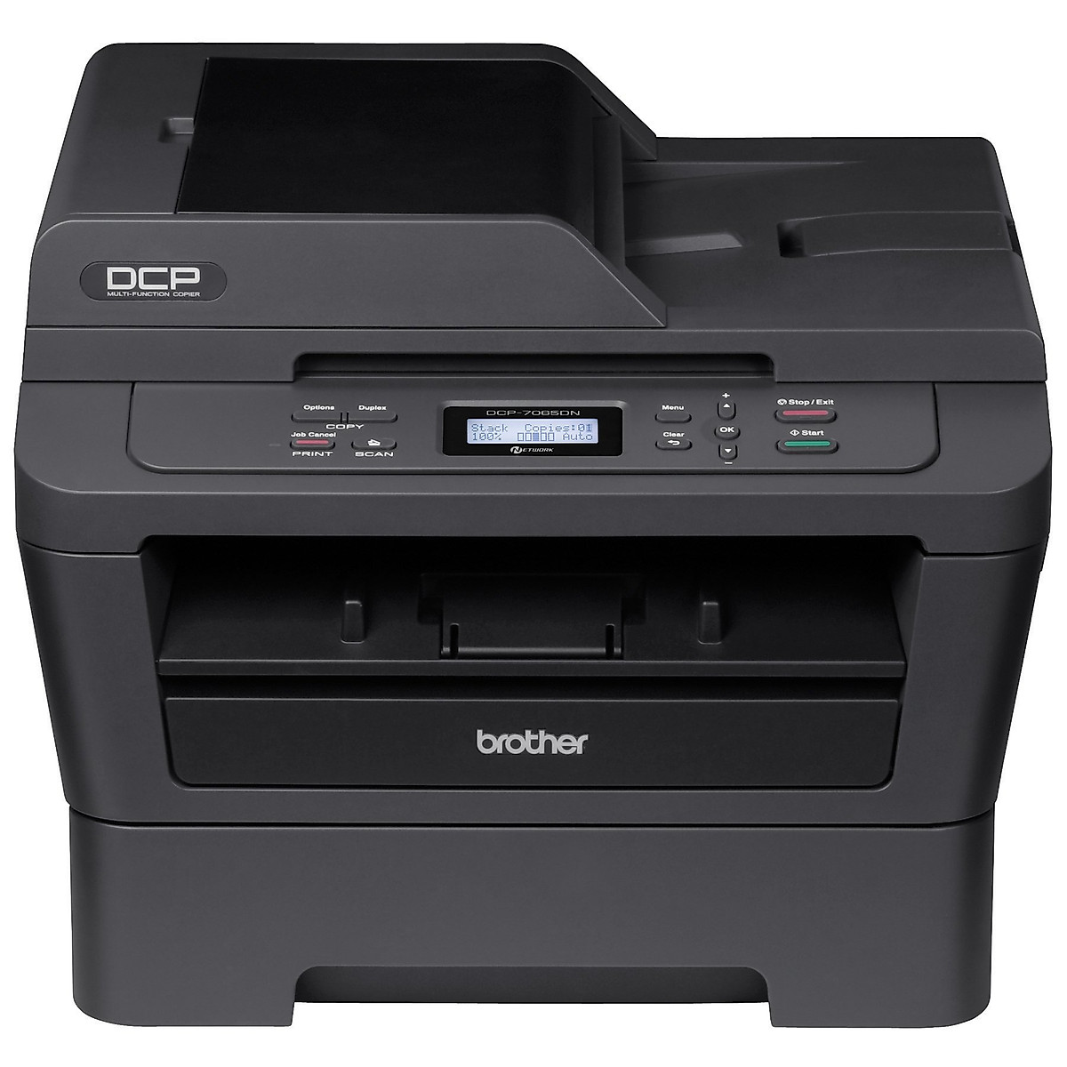 Brother DCP-7065DN Monochrome Laser Multi-Function Copier with Duplex Printing and Networking