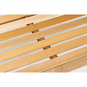 Traditional 4-Foot Wooden Porch Swing Seat with Chains Woodlawn&Home, 800018