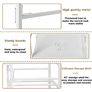 2 in 1 Kids Bookshelf & Kids Toy Storage, 5 Tier Shelf for Kids, Bookshelf with Storage, Kids Bookcase and Toy Storage Organizer for Living Room, Bedroom, Kids Room School & Nursery, Metal, White