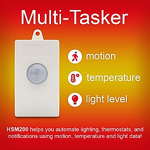 HomeSeer HSM200 Z-Wave Motion, Temperature and Light Sensor with RGB LED Indicator