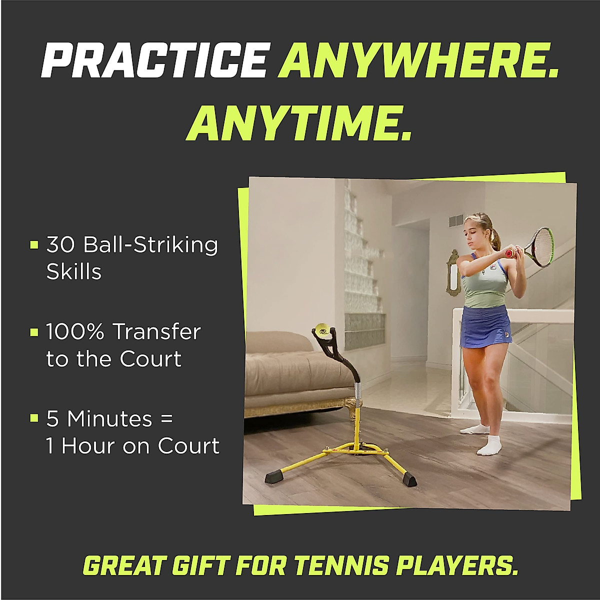 BILLIE JEAN KING'S Eye Coach Carrying Bag, Portable Tennis Trainer Carrying Bag