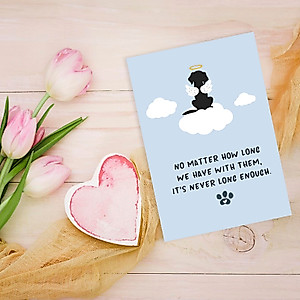 Dog Sympathy Card, Cute Pet Dog Loss Card, Dog Memorial Gifts, Sympathy Card for Loss of Pet Dog, Dog Condolence Card for Dog Owner Lover, Doggy Bereavement Card for Family Friends Husband Wife
