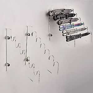 WANLIAN knife stand , sword wall mount, Knife display stand, knife display case, collectible knife display stand, knife holder, for pocket knife organizer& Display hut home decoration (Transparent)