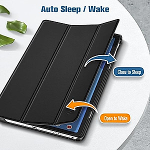 Fintie Case for Onn 11 Tablet Pro (2023 Model) - Premium Vegan Leather Slim Lightweight Hard Shell Stand Cover for ONN Pro 11 inch Tablet 100110027, Black