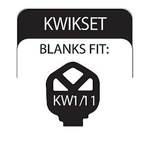 Lucky Line Key Shapes, RED WINE, House Key Blank, KW1/11, 1 Key (B108K)