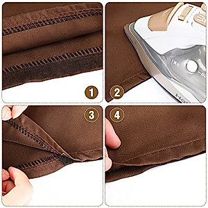 Outus Iron on Hem Tape Fabric Fusing Hemming Tape Wonder Web Adhesive Hem Tape for Pants Each 27 Yards, 2 Pack (Black, White, 1 Inch)