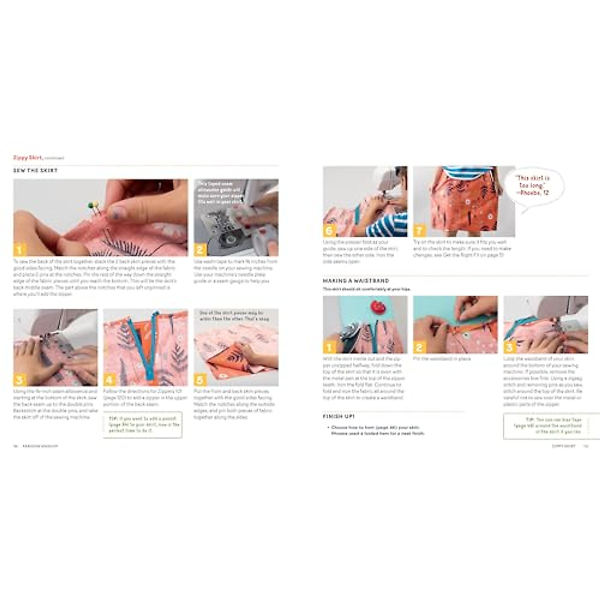 Sewing School ® Fashion Design: Make Your Own Wardrobe with Mix-and-Match Projects Including Tops, Skirts & Shorts