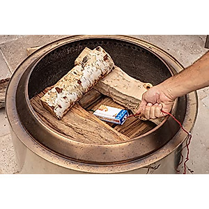 Pull Start Fire Pull String Firestarter | No Matches Required, Fire Starts in Seconds | for Campfires, Grill, Fireplace, BBQ | Lights Wet Wood, Easy to Use, Food Safe and Weather Resistant | 3 Pack