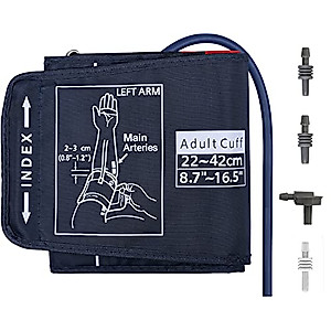 Blood Pressure Cuff, Compatible with Omron BP Extra Replacement Cuff, Applicable for 8.7”-16.5” Inches (22-42CM) Big Arm, Adult Large BP Cuff