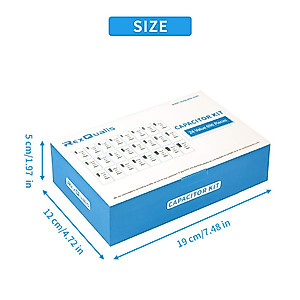 REXQualis 24Value 696pcs Electrolytic Capacitor Assortment Kit Range 0.1uF-1000uF, 10V 16V 25V 50V