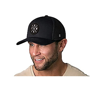 HAKA PNW Hat – Pacific Northwest Trucker Mesh Snapback Baseball Cap (Black)