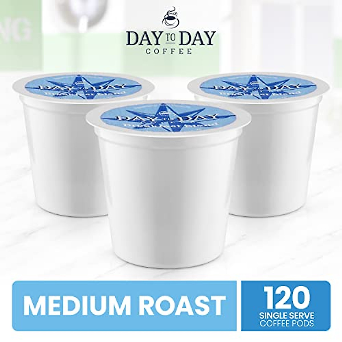 Day To Day 120-Count Breakfast Blend, Medium Roast Single Serve Coffee Pods for K-Cup Keurig Brewers