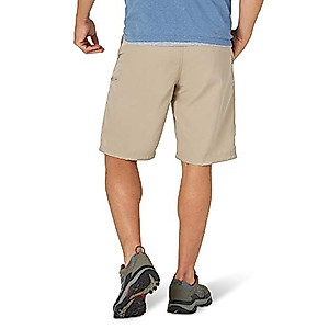 Wrangler Authentics Men's Performance Side Elastic Utility Short, Desert Sand, 38