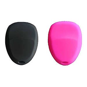 KAWIHEN Silicone Key Fob Cover Compatible with Buick Cadillac Chevrolet GMC Pontiac Saturn 5 Buttons OUC60270 OUC60221 KOBGT04A 22733524 10305091 10305092
