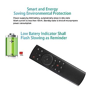 Dupad story G20S Voice Remote Control,2.4G Wireless Voice Control Sensing Air Remote Mouse with IR Learning for Nvidia Shield,PC,Projector,Smart TV,Android TV Box