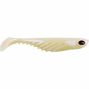 Berkley PowerBait Ripple Shad Fishing Bait, Pearl White, 4in | 10cm, Irresistible Scent & Flavor, Realistic Profile, Unique Swimming Action, Ideal for Bass, Walleye, Pike and more