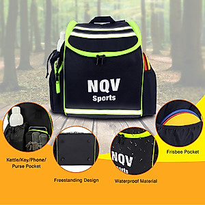 Disc Golf Set with Green Bag & Pickleball Net with 4 Pickleballs