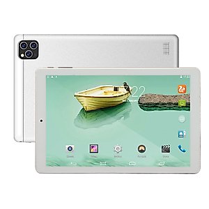 Zyyini Tablet for 10, 10 Inch Kids Tablet, 2GB RAM 32GB ROM, Octa Core Processor, Eye Care IPS HD Screen, 5G WiFi, for Kids, 4500mAh Battery (Silver)