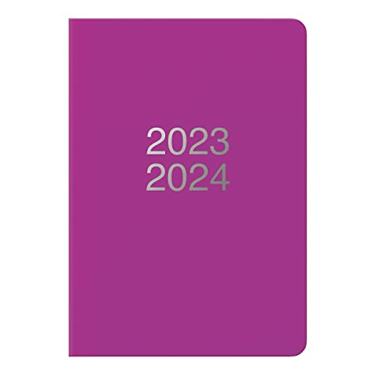 Letts of London Dazzle Academic Weekly Planner, August 2023 to July 2024, Week-to-View, Sewn Binding, Multilingual, A5 Size, 8.25" x 5.875", Purple (C031116-24)