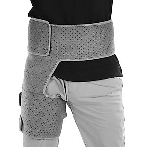 ZJchao Thigh Supports, Groin Wrap Adjustable Support for Hip Brace Ischialgia Relief Thigh Hamstring Compression Support Wrap Sacroiliac Joint Support Stabilizer Wraps Hip Support Groin Brace Wrap