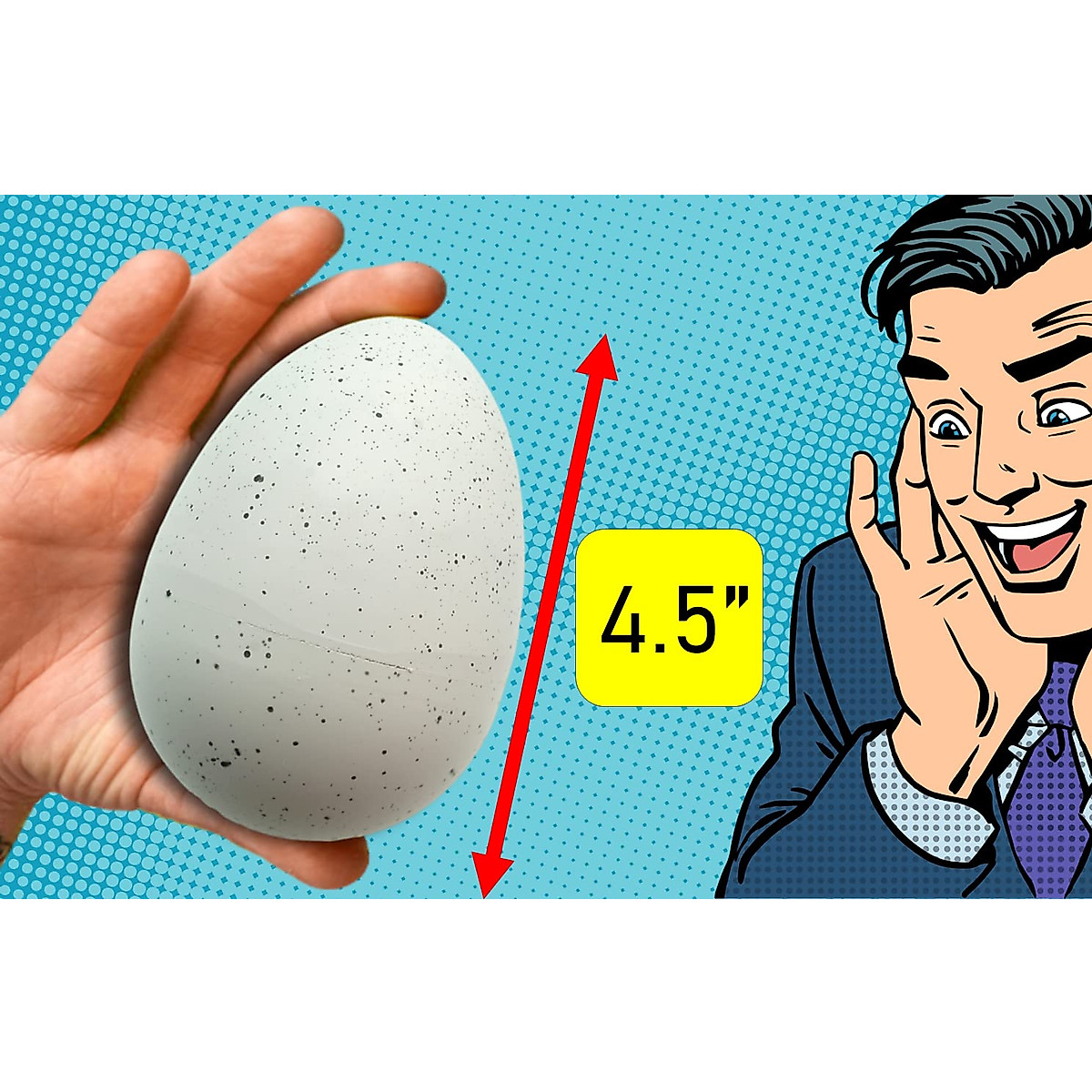 JA-RU Giant Dinosaur Egg Growing Toys (1 Eggs Assorted) Magic Surprise Hatching& Grow in Water Animals for Kids, Boys & Girls. Bulk Jurassic Party Favors Easter Basket Fillers. 1747-1s