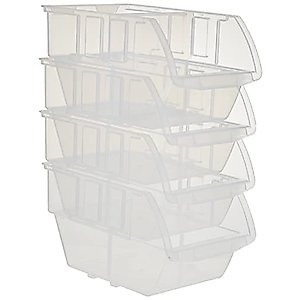 Performance Tool W5173 Dual Position Tilt Storage Organizer Bins for Toys/Parts/Sewing/Legos & More (Medium)