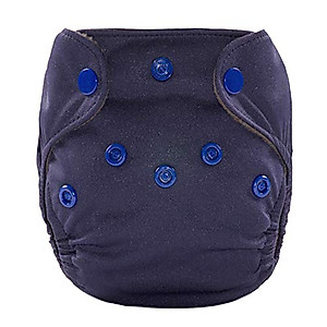 Thank u Mom Newborn Cloth Diaper All in One with Umbilical Cord Snap 6Pack (Nature Color)