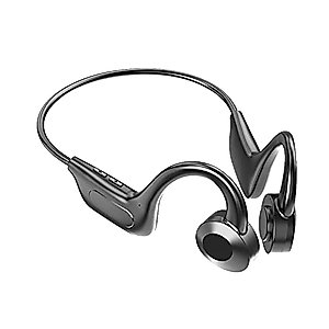 Yunnyp Wireless Bone Conduction Headphones, Ear Bluetooth Sport Headphones BT5. 1 Stereo Sports Earphone with Microphone Support TF Card