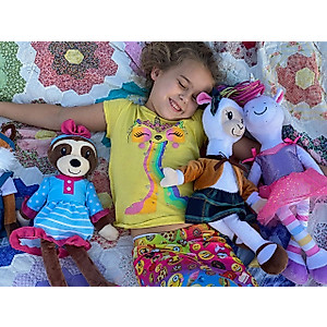 Plushible Soft Baby Doll, 18 Inch Sloth - Plush Rag Doll with 2 Clothing Sets, My First Plush Toy for Girls, Boys & Infants, Soft Baby Stuffed Toy, Adorable Companion for 1 Year Old & Up