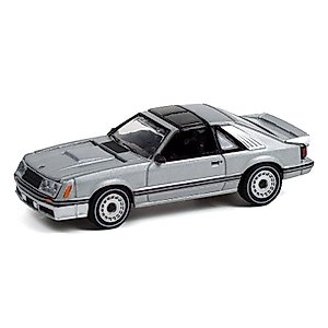Greenlight 13310-D GreenLight Muscle Series 26-1982 Mustang GT - Silver Metallic 1:64 Scale Diecast