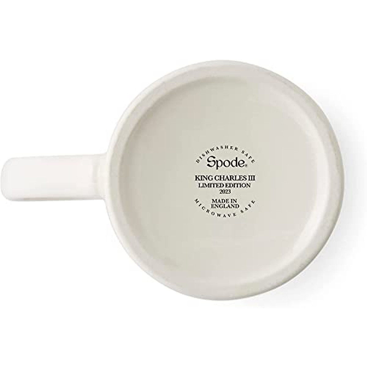 Portmeirion Home & Gifts Spode King Charles III Coronation Single Mug 340ml Blue & White Pattern UK Made