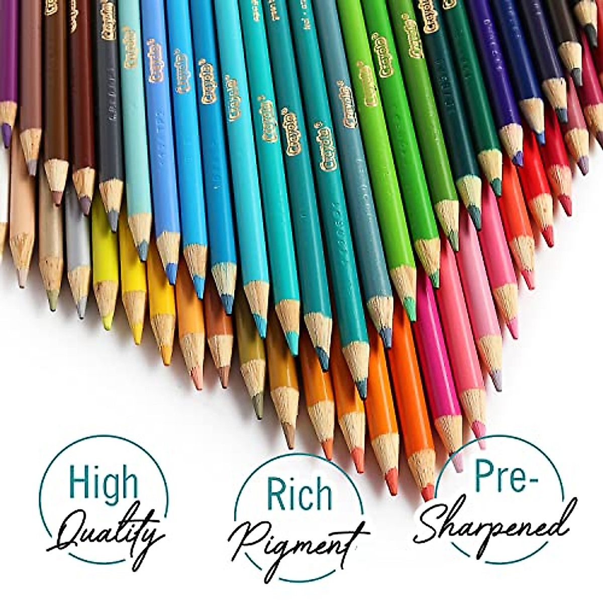 The Mega Deals Crayola Colored Pencils with Sketch book. Premium 36 Colored Pencils for Adult Coloring with sketchbook, drawing pad. Artist Color Pencils with sketchbook for drawing.