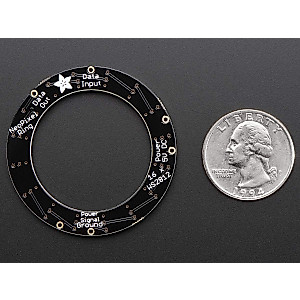 Adafruit Industries NeoPixel Ring - 16 x 5050 RGB LED with Integrated Drivers