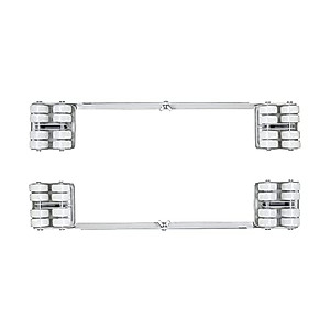 Shepherd Hardware 9601 Stamped Steel Adjustable Appliance Rollers, 2-Pack