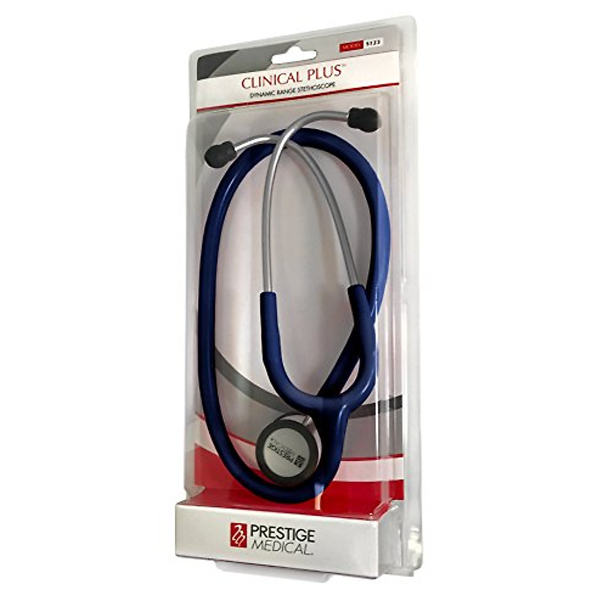 Prestige Medical Clinical Plus Dynamic Range Stethoscope with Clamshell Packaging, Navy