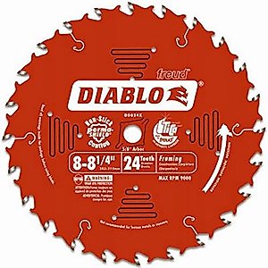 Diablo 8-1/4-Inch 24 Tooth ATB Framing Saw Blade