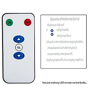 BSOD LED Magic Bulb, 7W Warm White Emergency Light with Remote Controller and Rechargeable Built-in Battery E26 Lamp for Home Indoor Power Outages Lighting (Warm White)