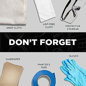 Rust-Oleum 376869 Stops Rust Custom Spray 5-in-1 Spray Paint, 12 oz, Satin Black