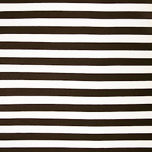 FabricLA Rayon Spandex Jersey Knit Fabric 1" Stripes - 58/60" Inches (150 CM) Wide by The Yard - 4 Way Stretch Fabric - Light to Medium Fabric 220 GSM - (Off White, Black)