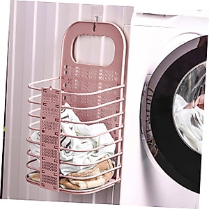 BIUDECO Foldable Wall Mounted Basket Fruit Vegetables Laundry Sundries Size Multifunctional Storage Organizer